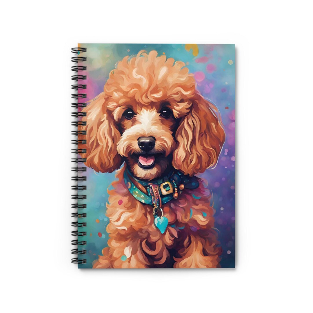 Poodle Puppy Spiral Notebook Ruled Line 6 X 8 - Etsy