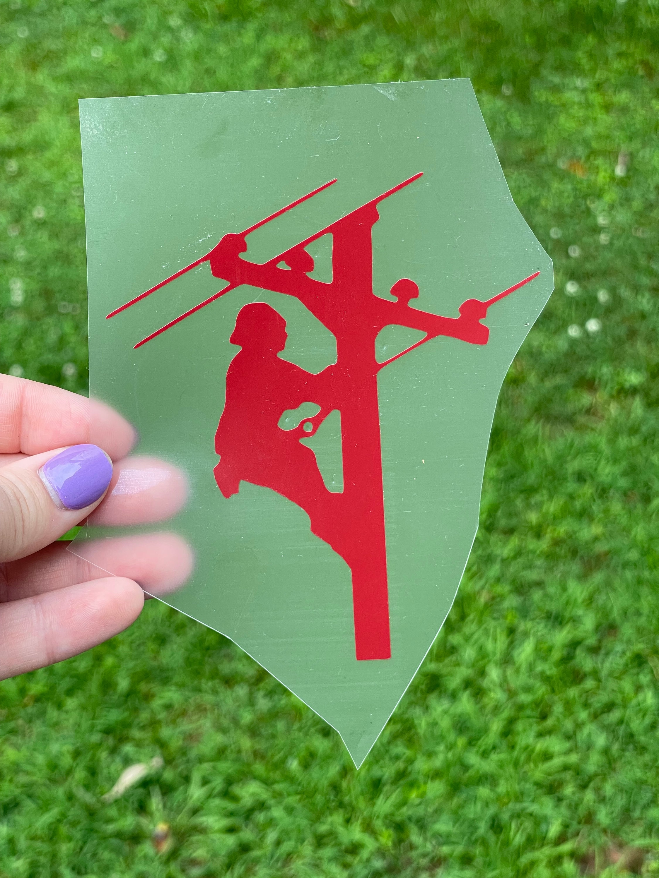 Lineman Car Decal - Etsy