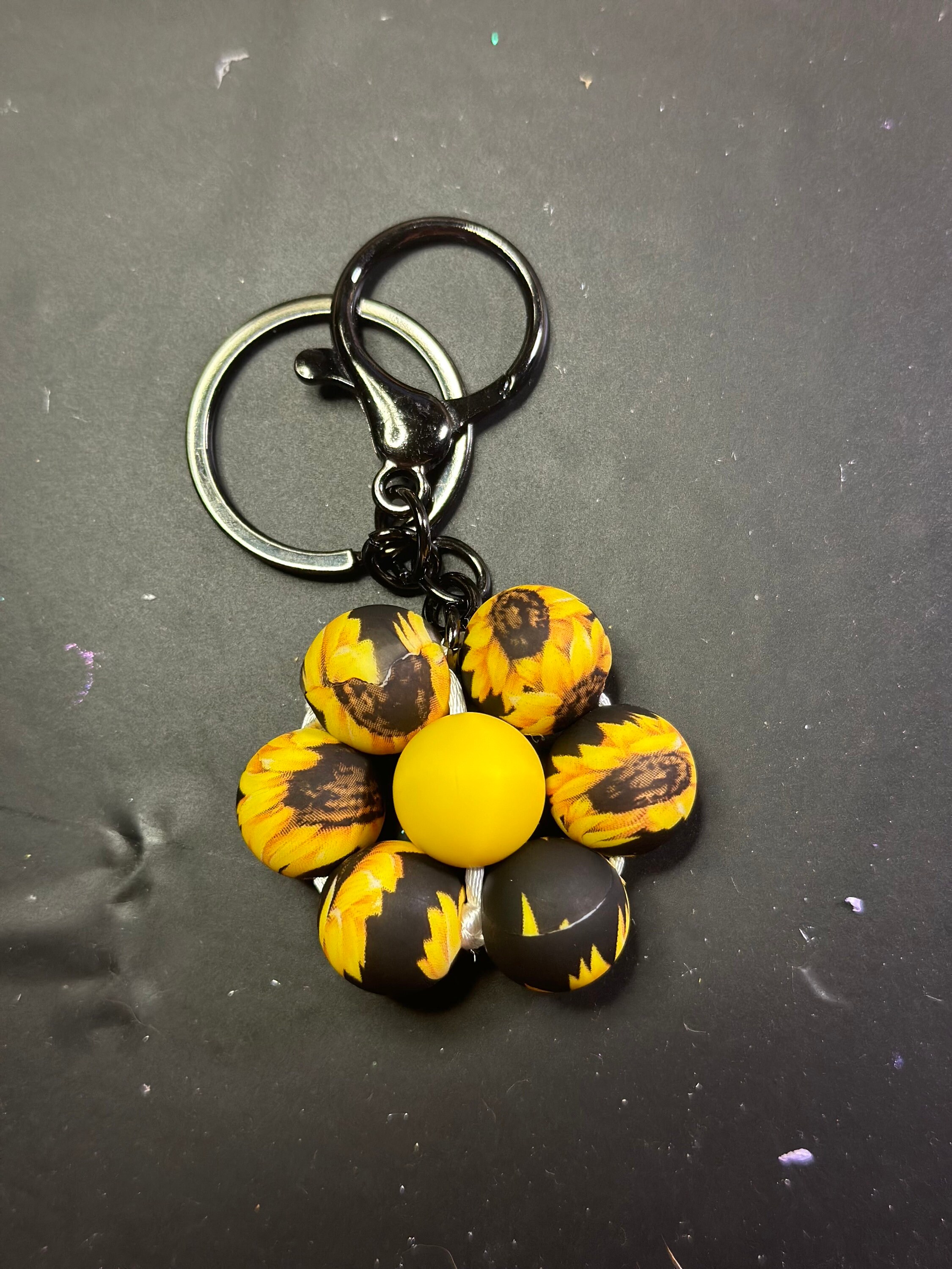 Flower Bead Key Chain - Etsy