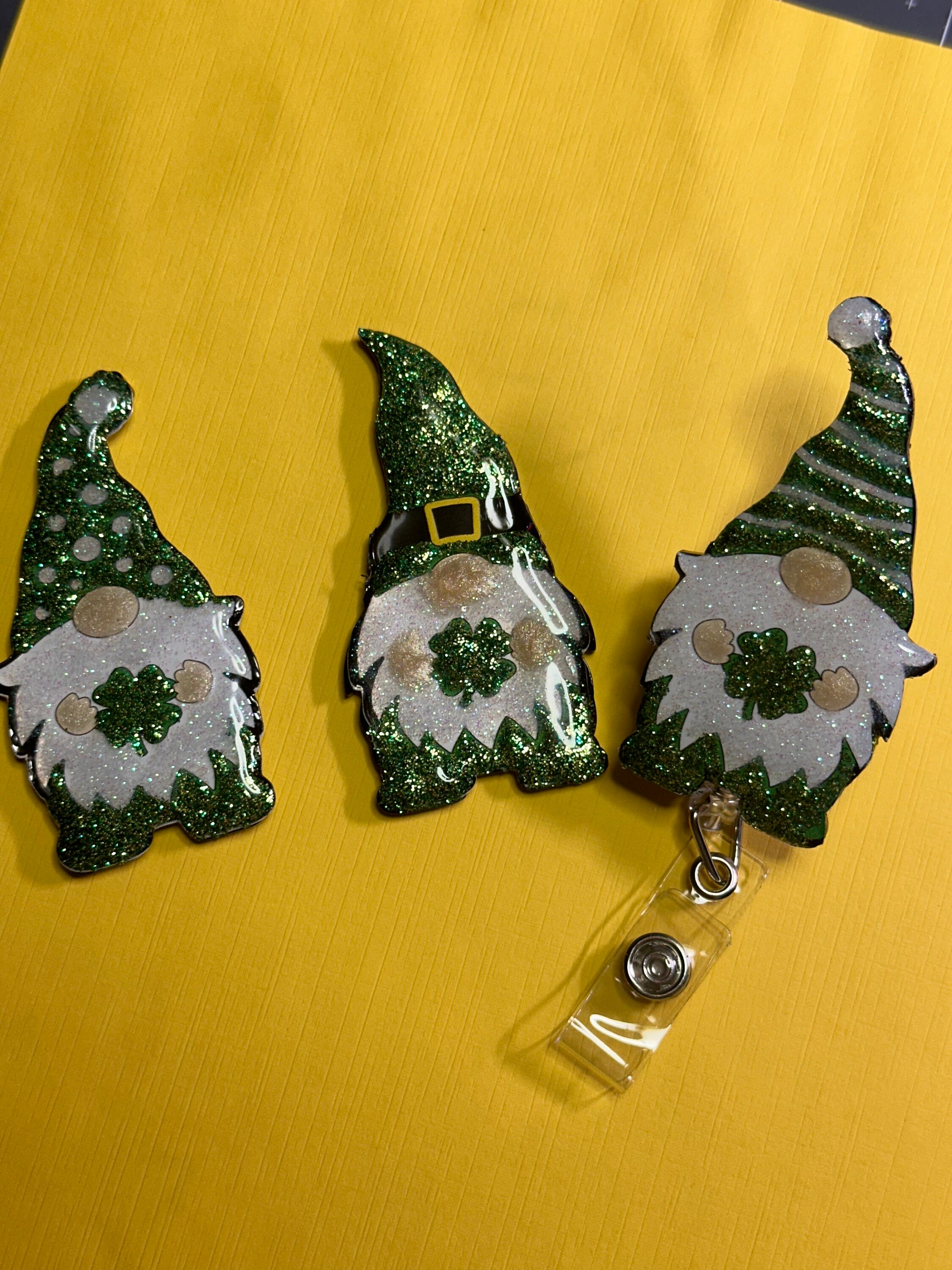 March Gnome Badge Reel - Etsy