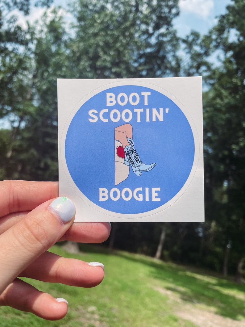 Boot Scootin' Boogie Sticker - Etsy