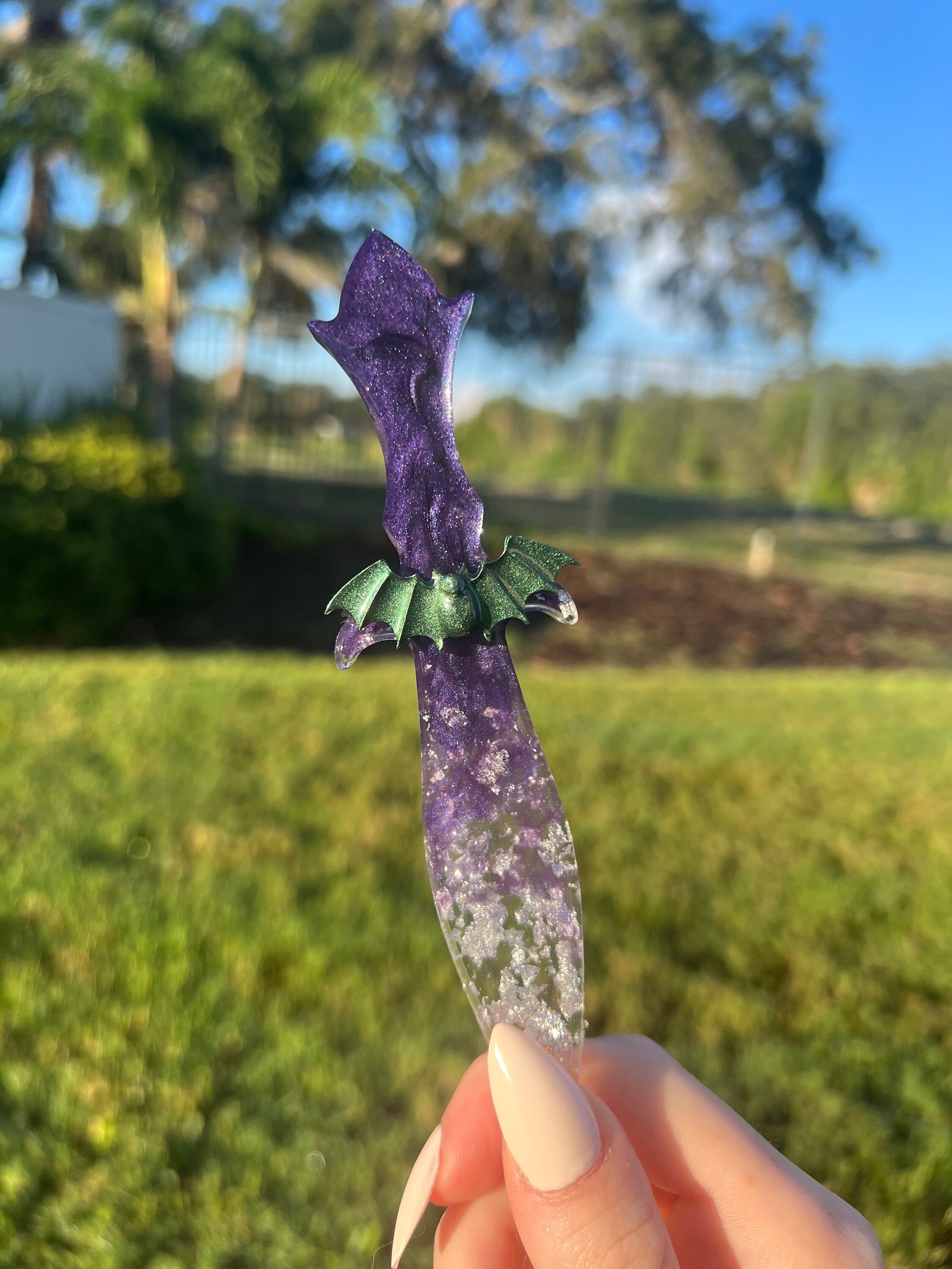Halloween Dagger, Resin Dagger, Witch Dagger , Resin Gift - Etsy