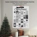 Huge Printable Christmas Countdown Poster, Big Black and White Advent ...
