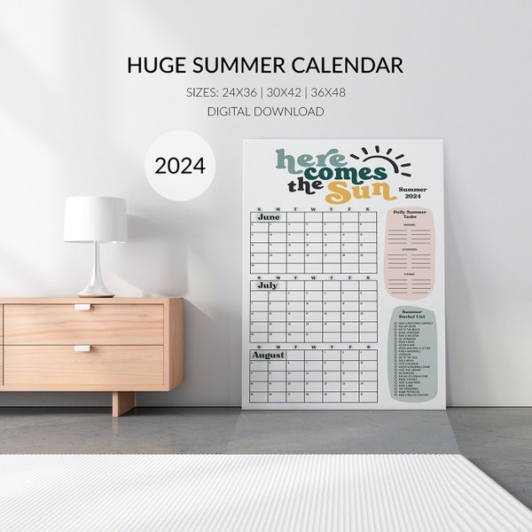 Summer Calendar - Etsy