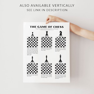 Chess for Beginners Cheat Sheet, Rules of Chess Printable, Chess Setup ...