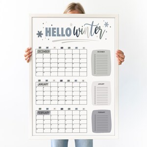 Huge Seasonal Calendar Set of 4, Winter 2024-2025, Spring 2025, Summer ...