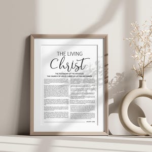 The Living Christ Printable: LDS Wall Art (digital Download) - Etsy