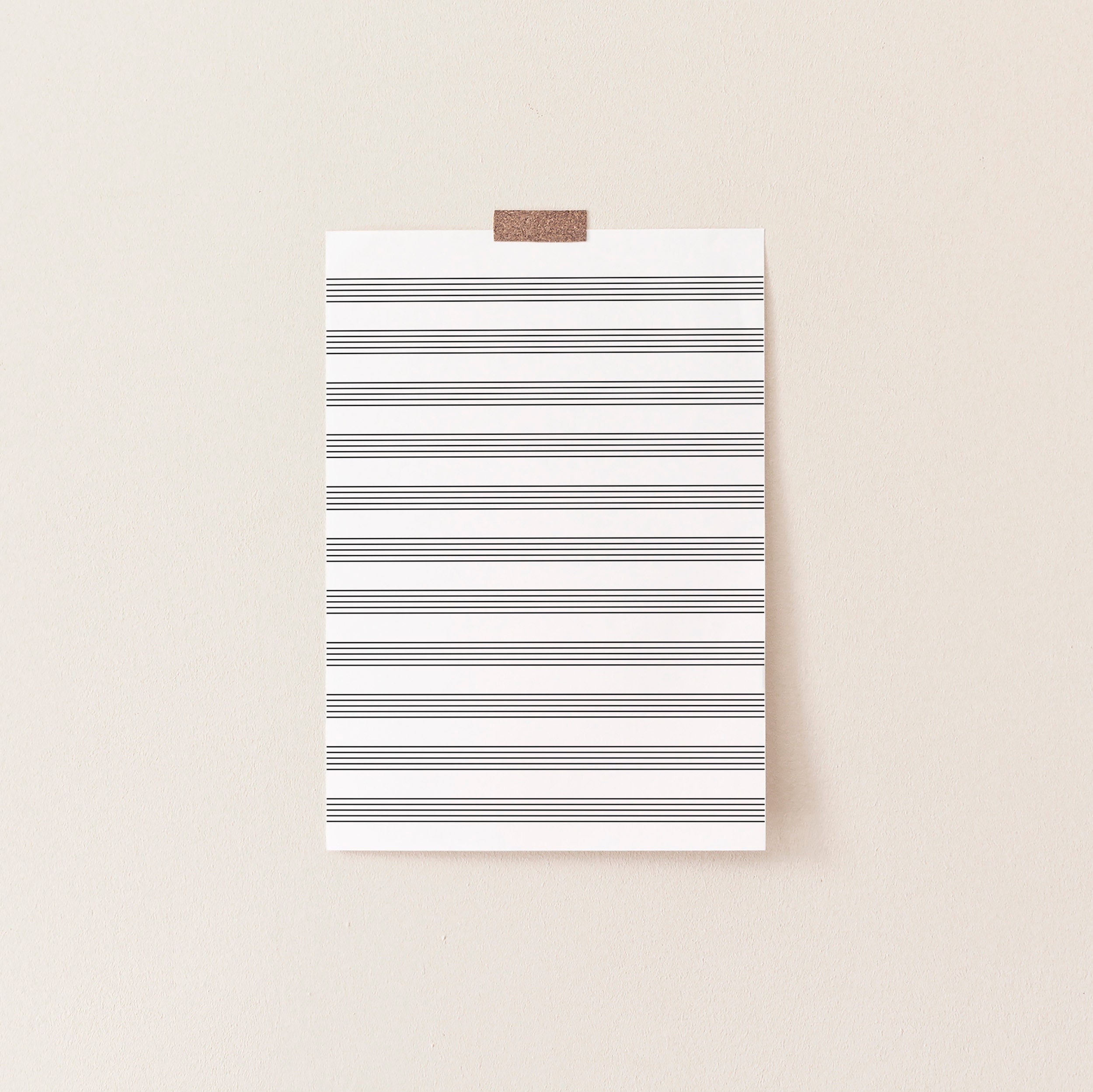 Blank Music Staff Paper Music Manuscript Paper Sheet Music - Etsy