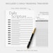 Daily Scripture Reading Tracker: Printable Full-page Scripture Reading ...