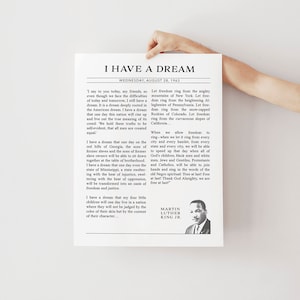 MLK Jr. 'I Have A Dream' Speech Poster: Martin Luther King Jr ...