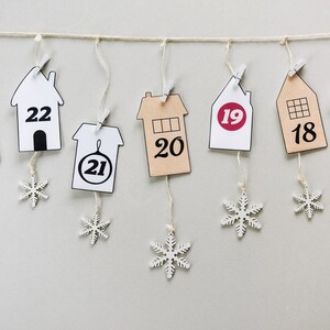 Printable DIY Advent Houses With Pocket, Christmas Activities Advent ...