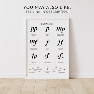 Music Dynamics Poster: Music Theory Chart (digital Download) - Etsy