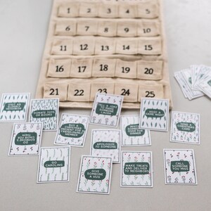 Printable Service Advent Cards, Christmas Act of Service Advent Cards ...