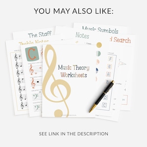 Music Staff and Piano Keyboard Practice Sheet, Piano Practice Printable ...
