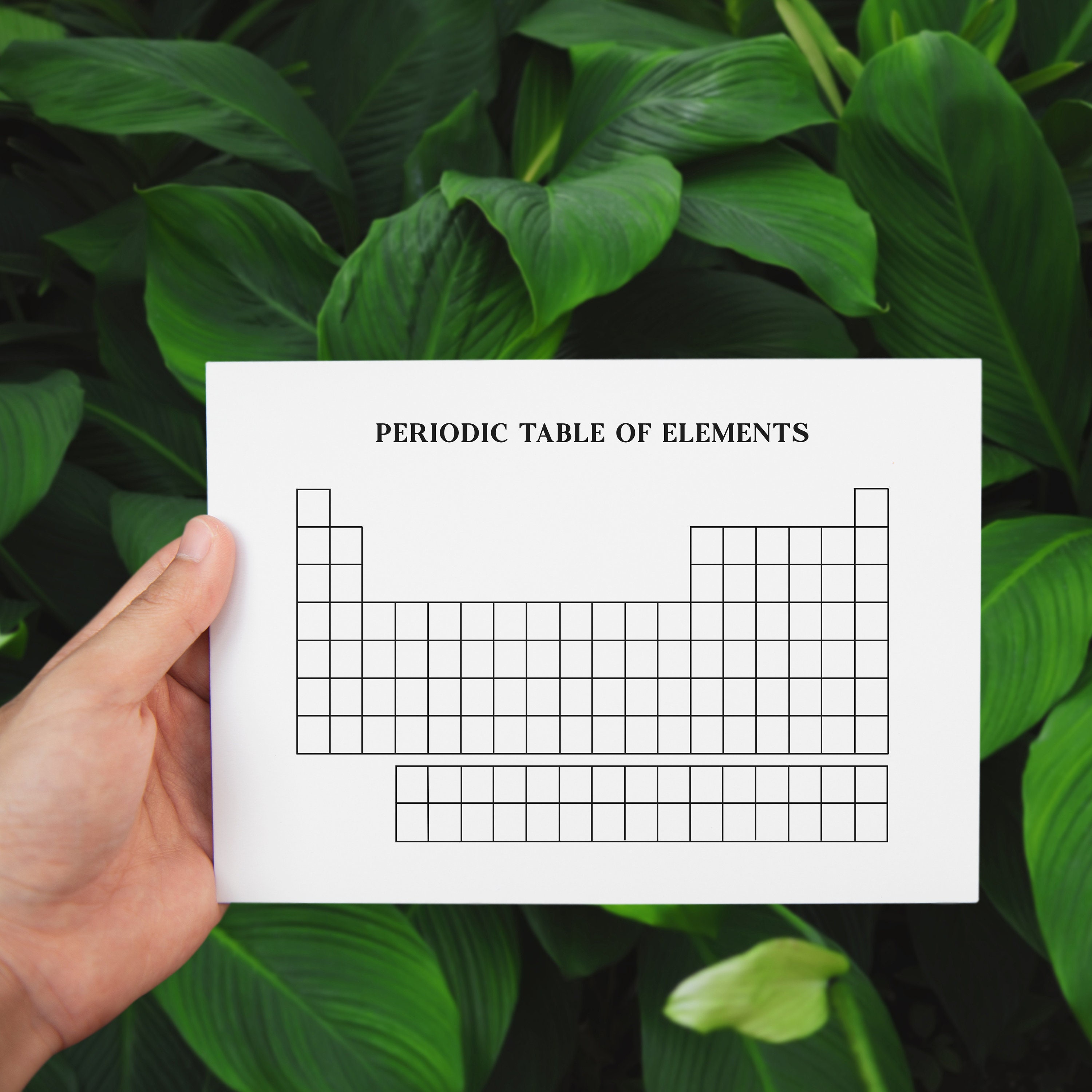 Printable Blank Periodic Table