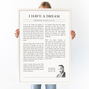 MLK Jr. 'I Have A Dream' Speech Poster: Martin Luther King Jr ...