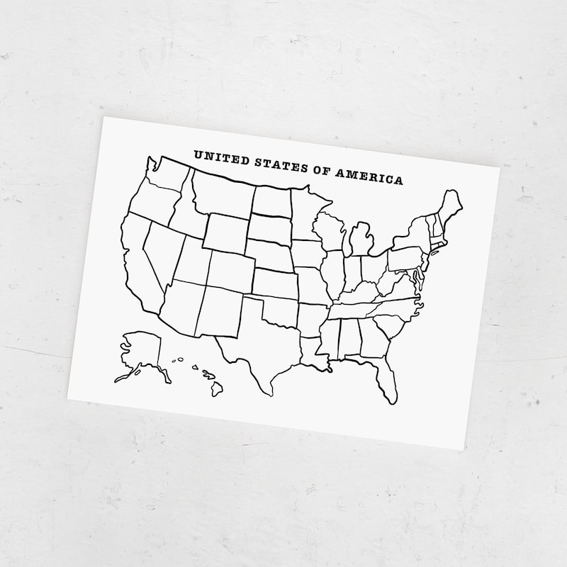 Maps Without Labels - Etsy