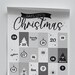 Huge Printable Christmas Countdown Poster Big Black and White - Etsy