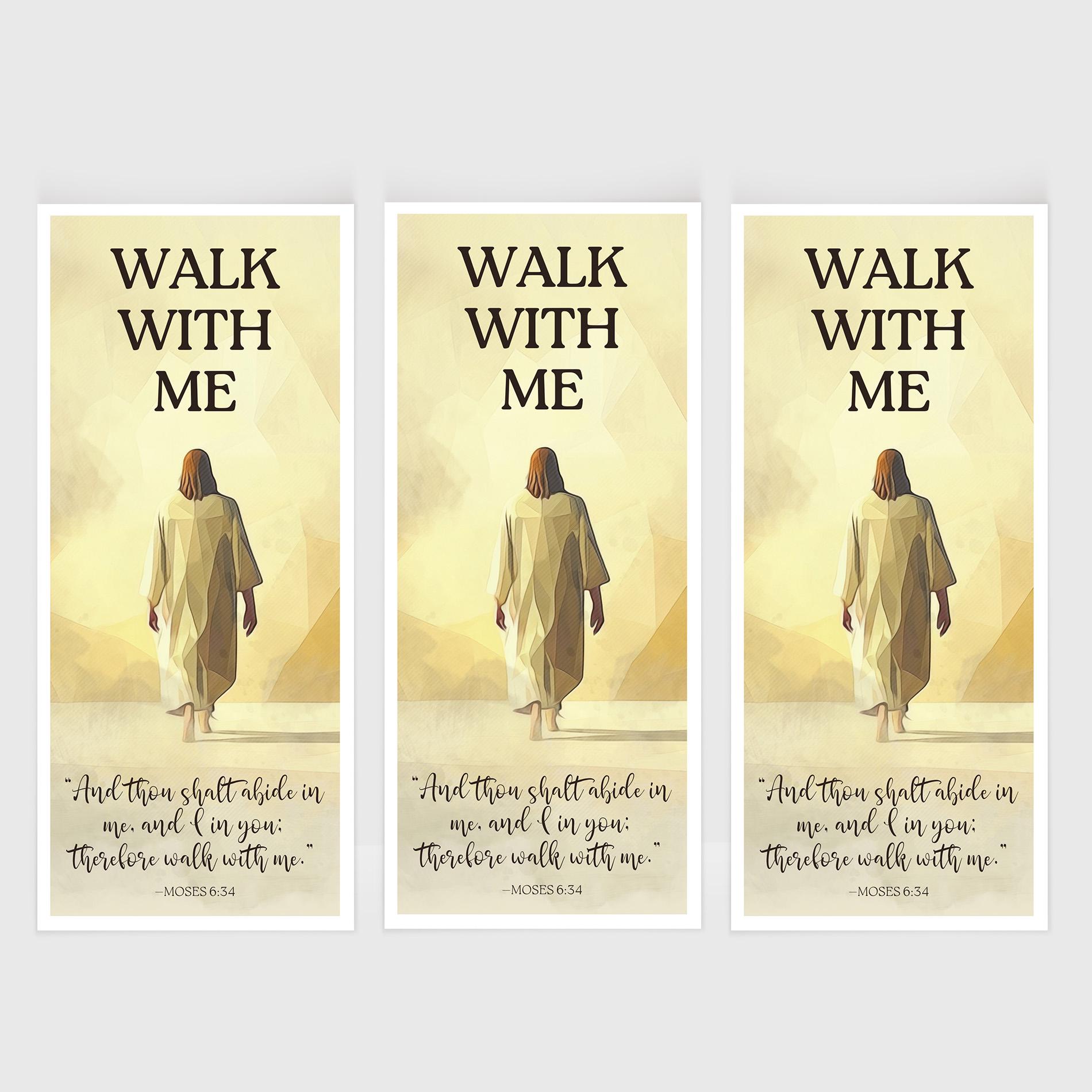 2026 Youth Theme Bookmark: Walk With Me Scripture, LDS Printable (PDF ...