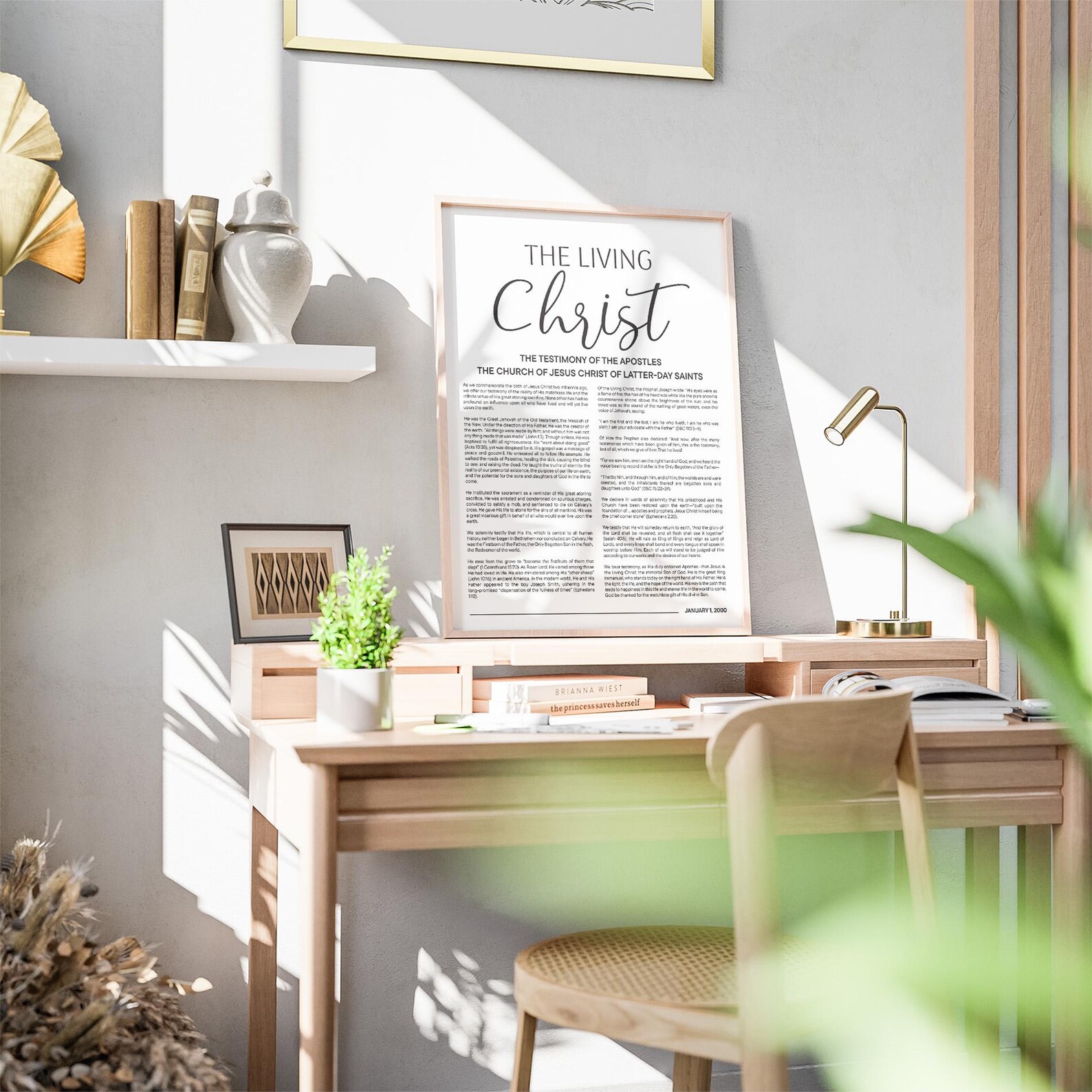 The Living Christ Printable Poster: LDS Wall Art, Latter Day Saint ...