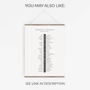 Phonetic Alphabet and Morse Code Poster, Phonetic Alphabet Printable ...