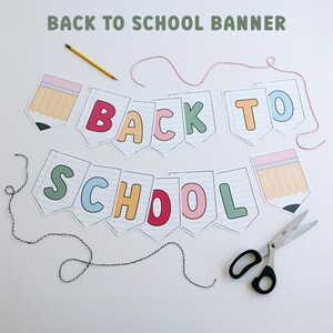 Back to School Printable Bundle: First Day Flags, Banner, Activities ...