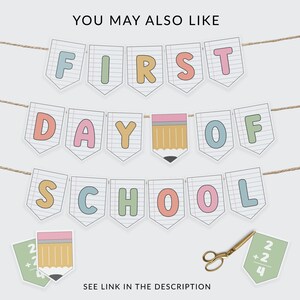 Printable Back to School Banner: Classroom Welcome Garland for the ...