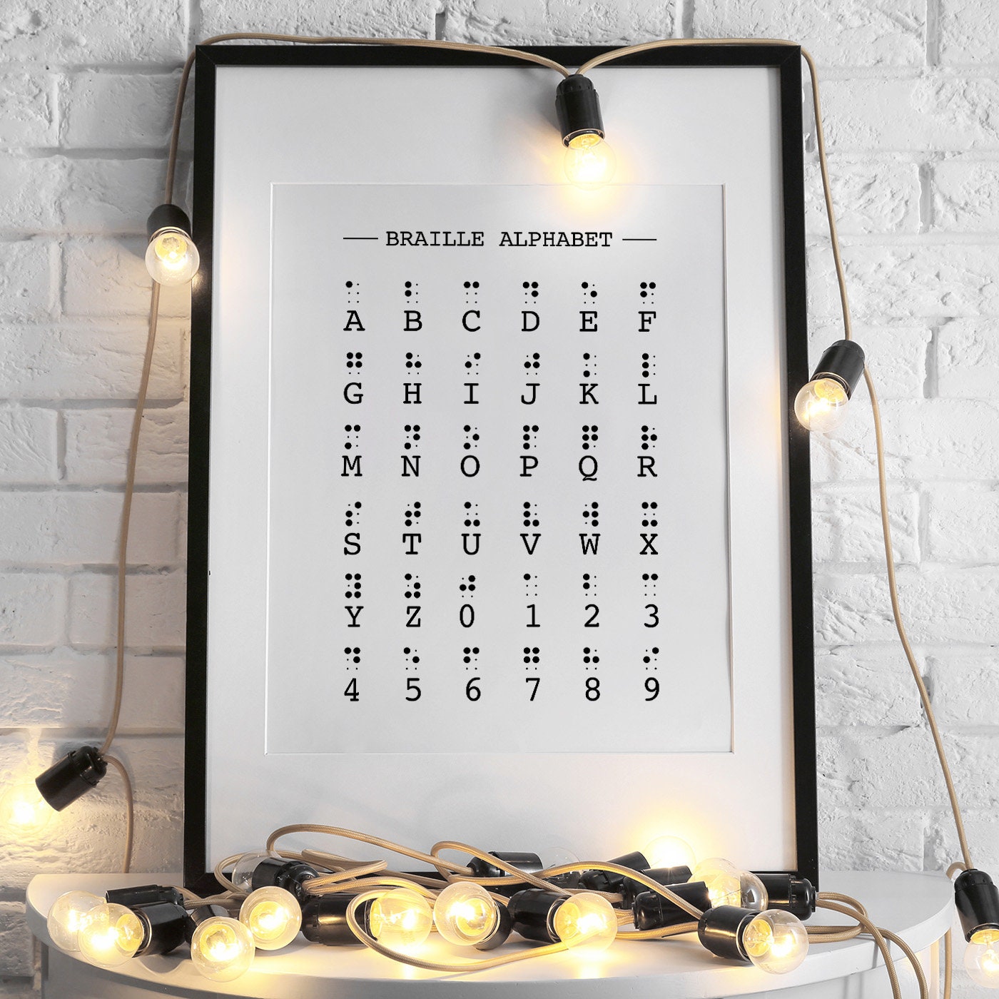 Braille Alphabet Poster: Educational ABC Chart (digital Download) - Etsy