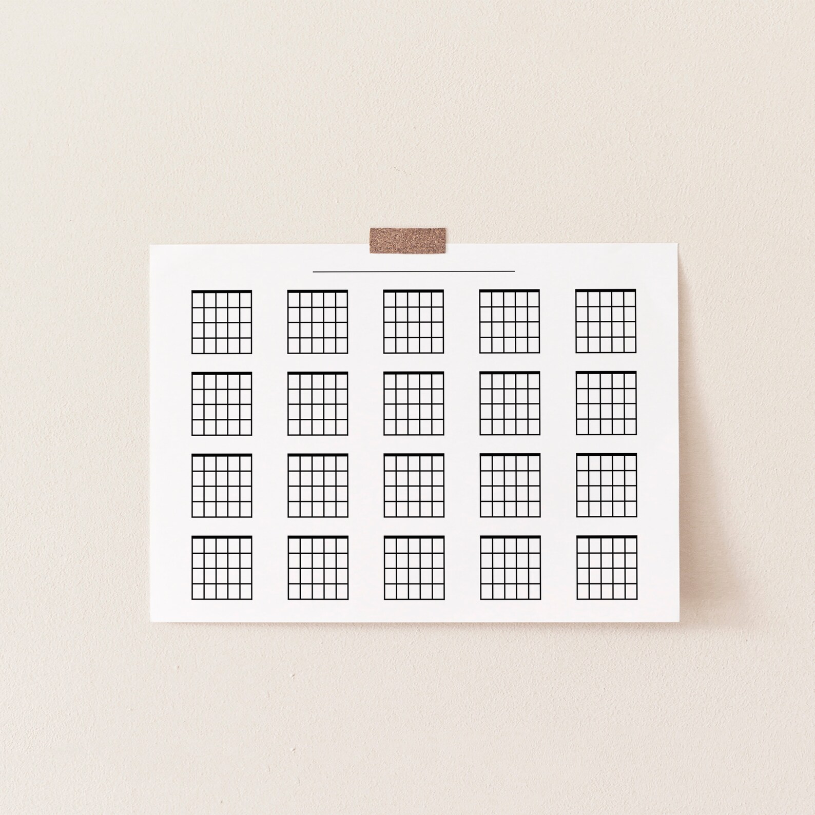 Printable Blank Guitar Chords Chart 20 Blank Chord Boxes - Etsy