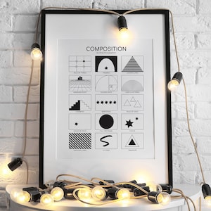 Photography Rules of Composition Poster, Photo Composition Guide ...