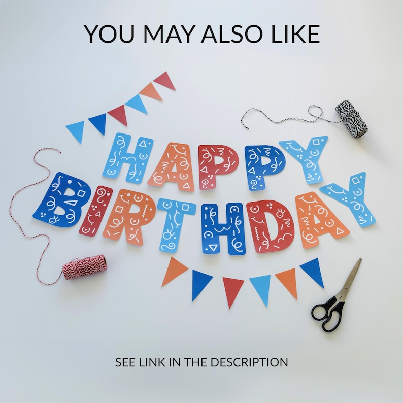Colorful Happy Birthday Banner Printable: Birthday Bunting Garland ...