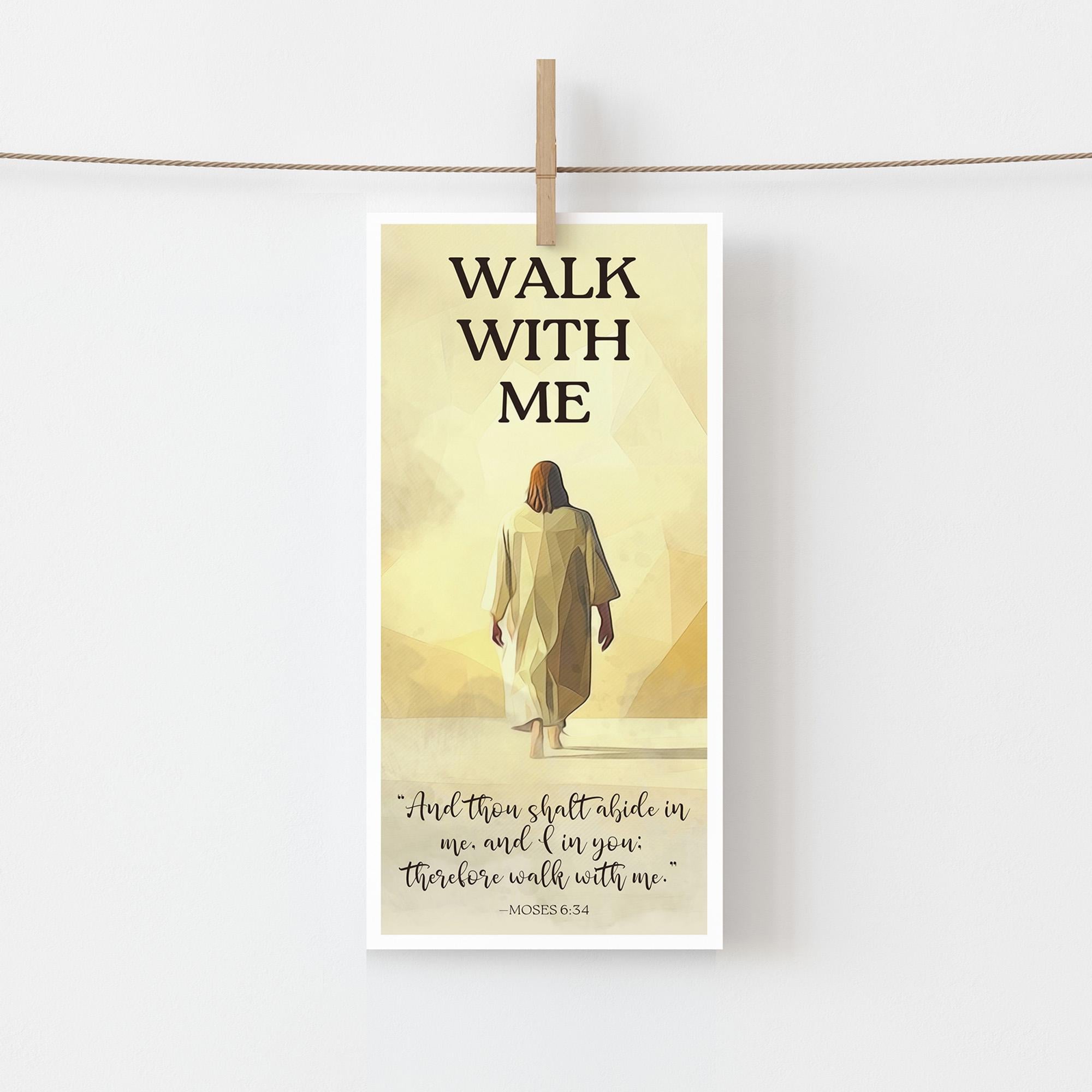 2026 Youth Theme Bookmark: Walk With Me Scripture, LDS Printable (PDF ...