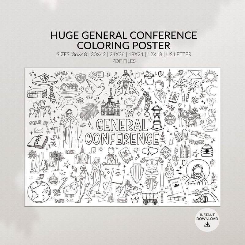 Giant Coloring Sheet Activity - Etsy