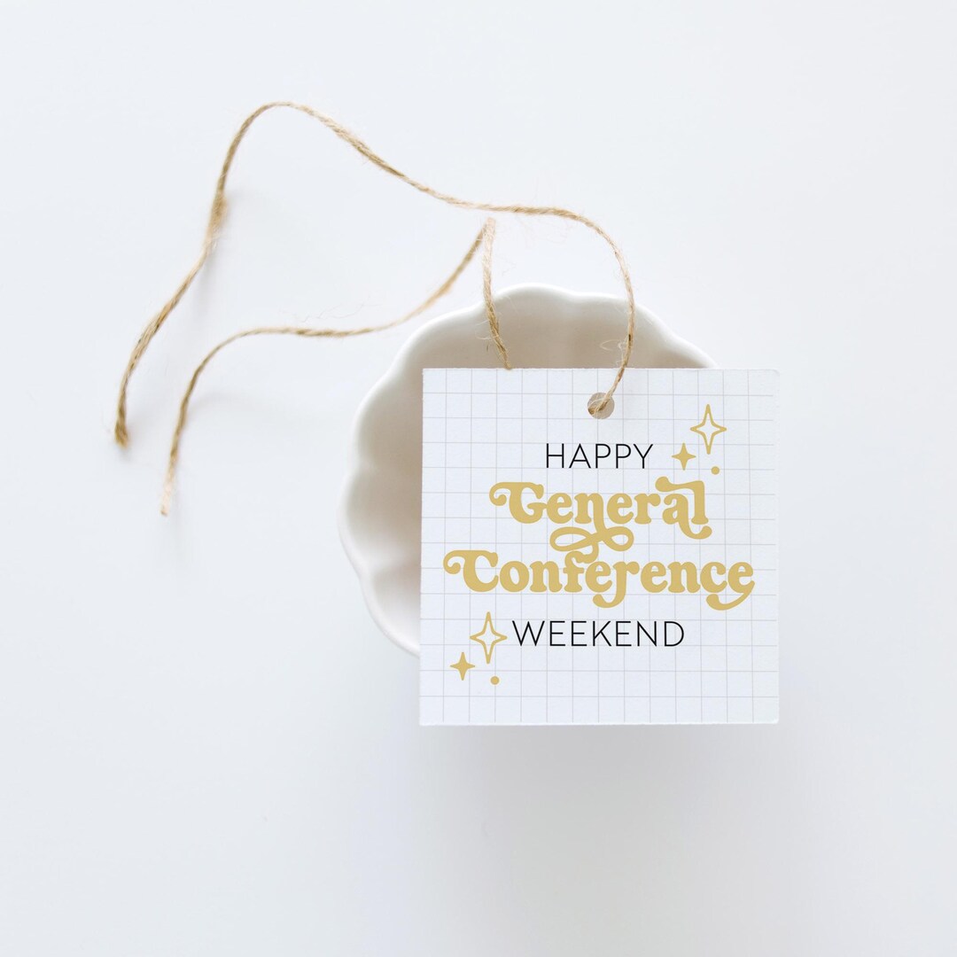 General Conference Gift Tag: Printable Treat Labels, LDS Conference ...
