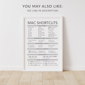 Printable Excel Shortcuts Cheat Sheet Poster, Excel Shortcut Reference ...
