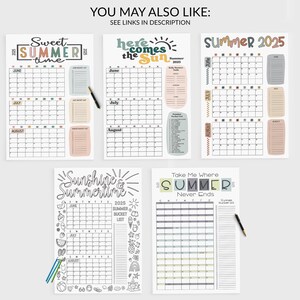 Ultimate Kids Summer Planner 2025, Summer Activities, Calendars, Chore ...