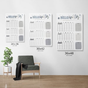 Huge Seasonal Calendar Set of 4, Winter 2024-2025, Spring 2025, Summer ...