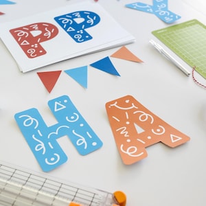Printable Happy Birthday Letters Banner: DIY Colorful Decoration ...
