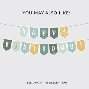 Colorful Happy Birthday Banner Printable: Birthday Bunting Garland ...