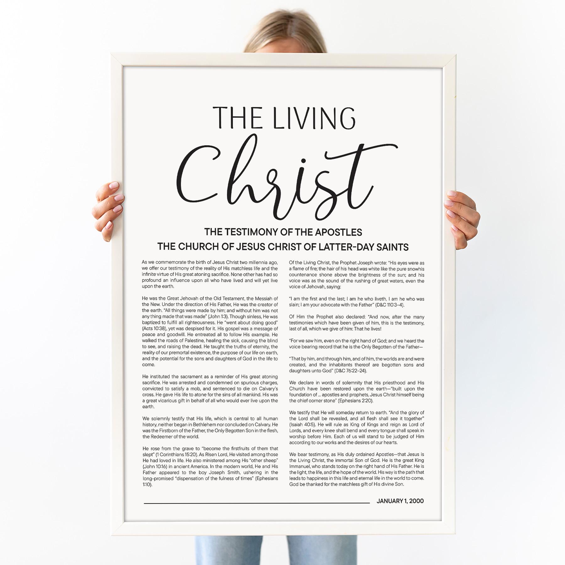 The Living Christ Printable Poster: LDS Wall Art (digital Download) - Etsy