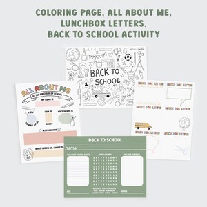 Back to School Printable Bundle: First Day Flags, Banner, Activities ...