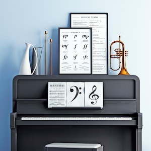 Music Dynamics Printable, Music Education Poster, Piano Dynamics Chart ...