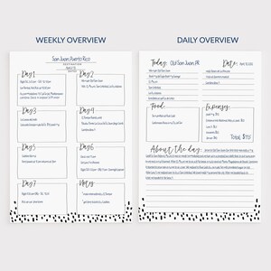 Travel Planner Printable, Travel Diary, Vacation Planner, Trip Planner ...