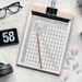 Printable Blank Multiplication Chart 12x12: Times Table Grid Sheet ...