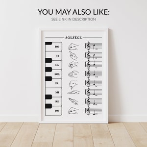 Solfege Hand Signs Poster Set of 8, Do Re Mi Chart, Solfege Printable ...