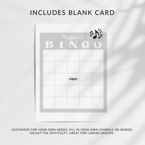 Music Bingo Printable, Music Theory Game, 6 Cards, Teaching Resource ...