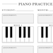 Piano Practice Chart, Printable Piano Practice Log, Piano Teacher ...