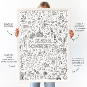 LDS General Conference Coloring Poster for Kids (digital Download) - Etsy