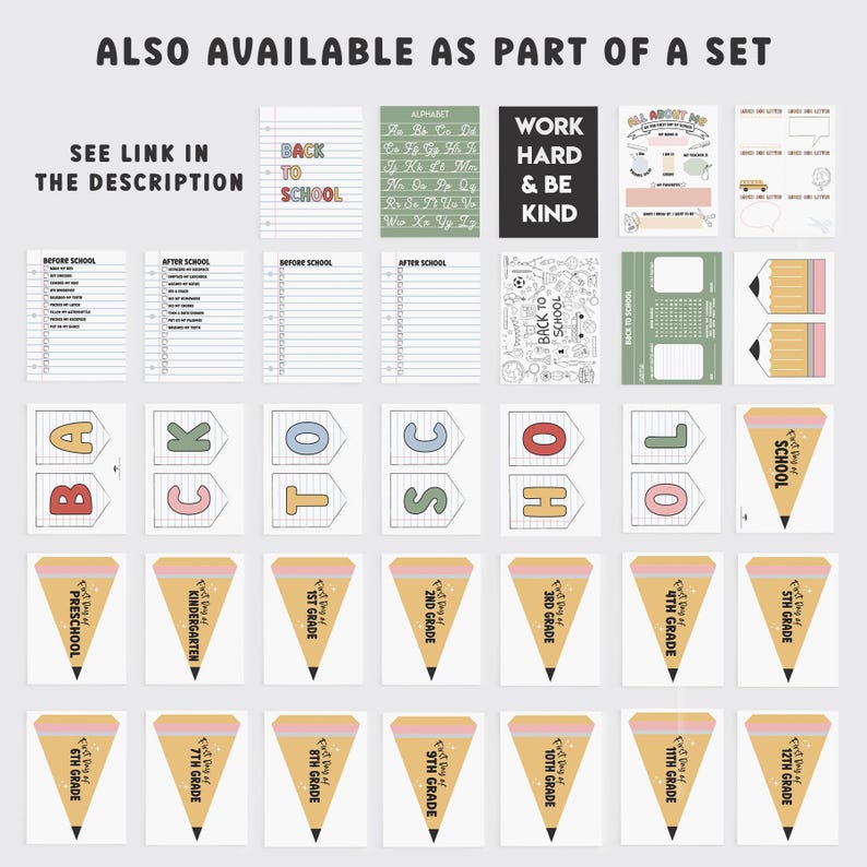 Printable Back to School Banner: Classroom Welcome Garland for the ...