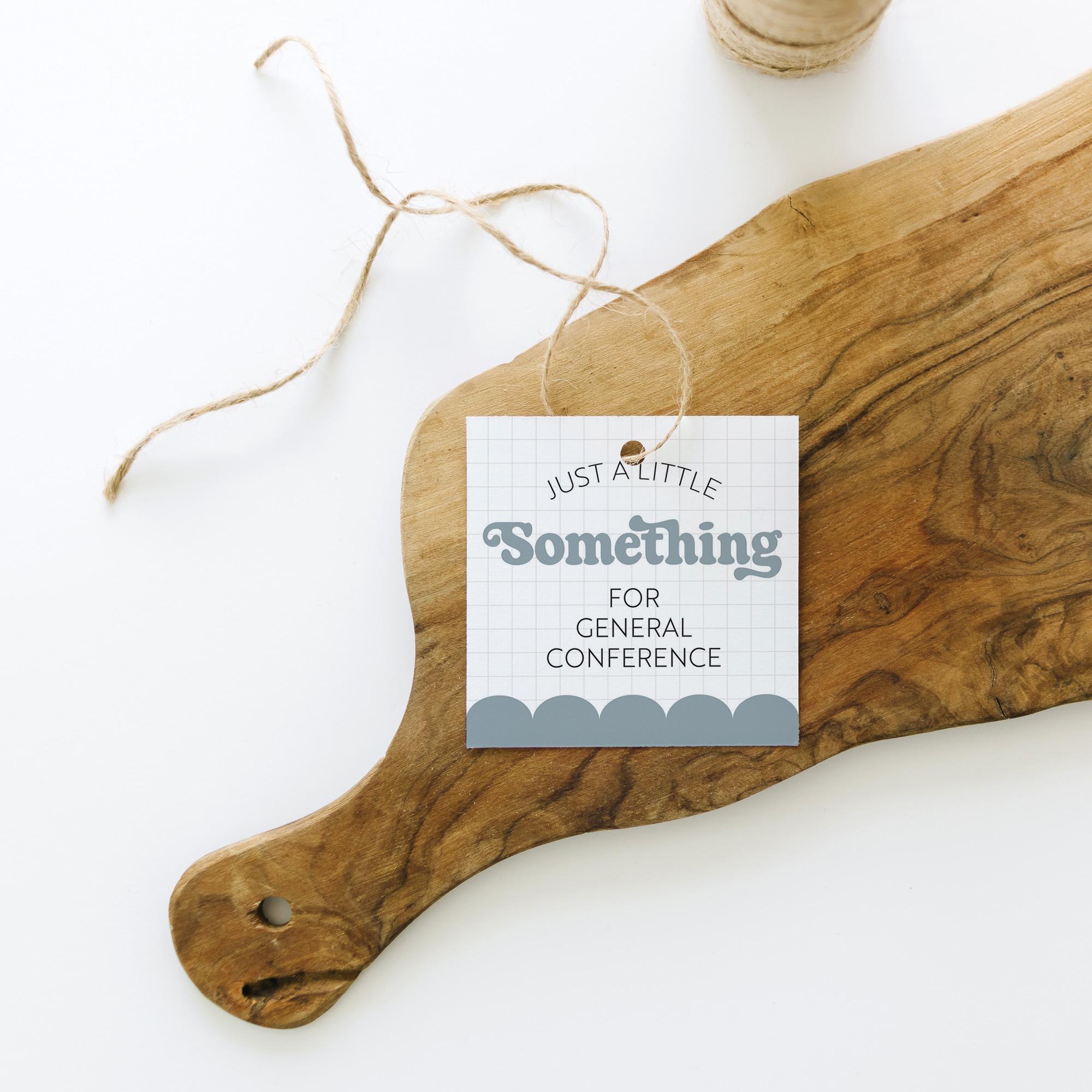 General Conference Gift Tag: Printable Treat Labels (3x3 In, Digital ...